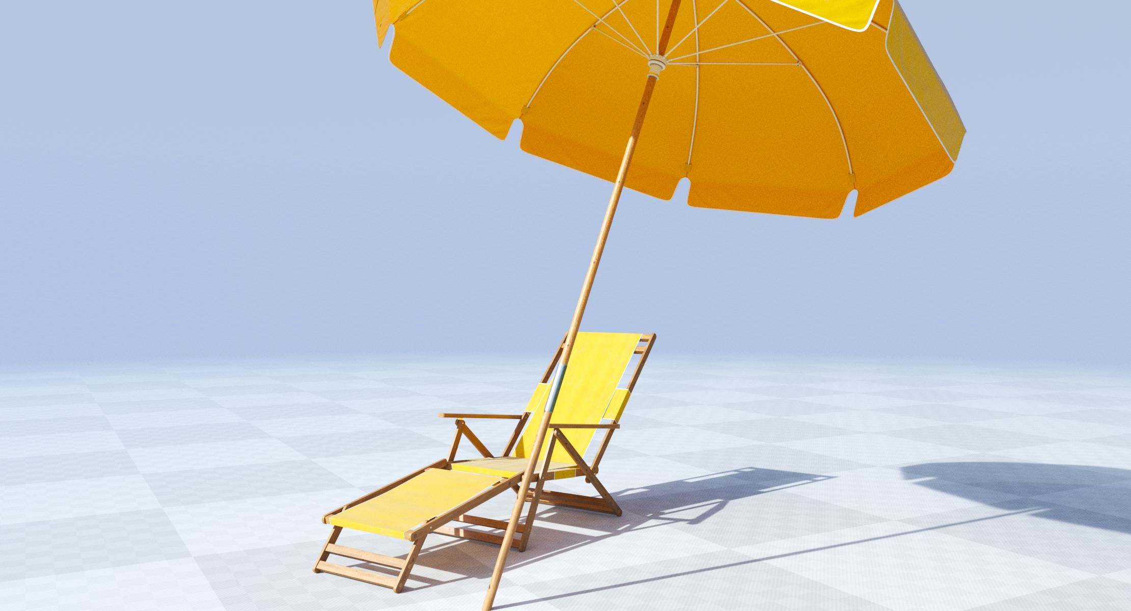 Beach set 3D model - TurboSquid 1353136