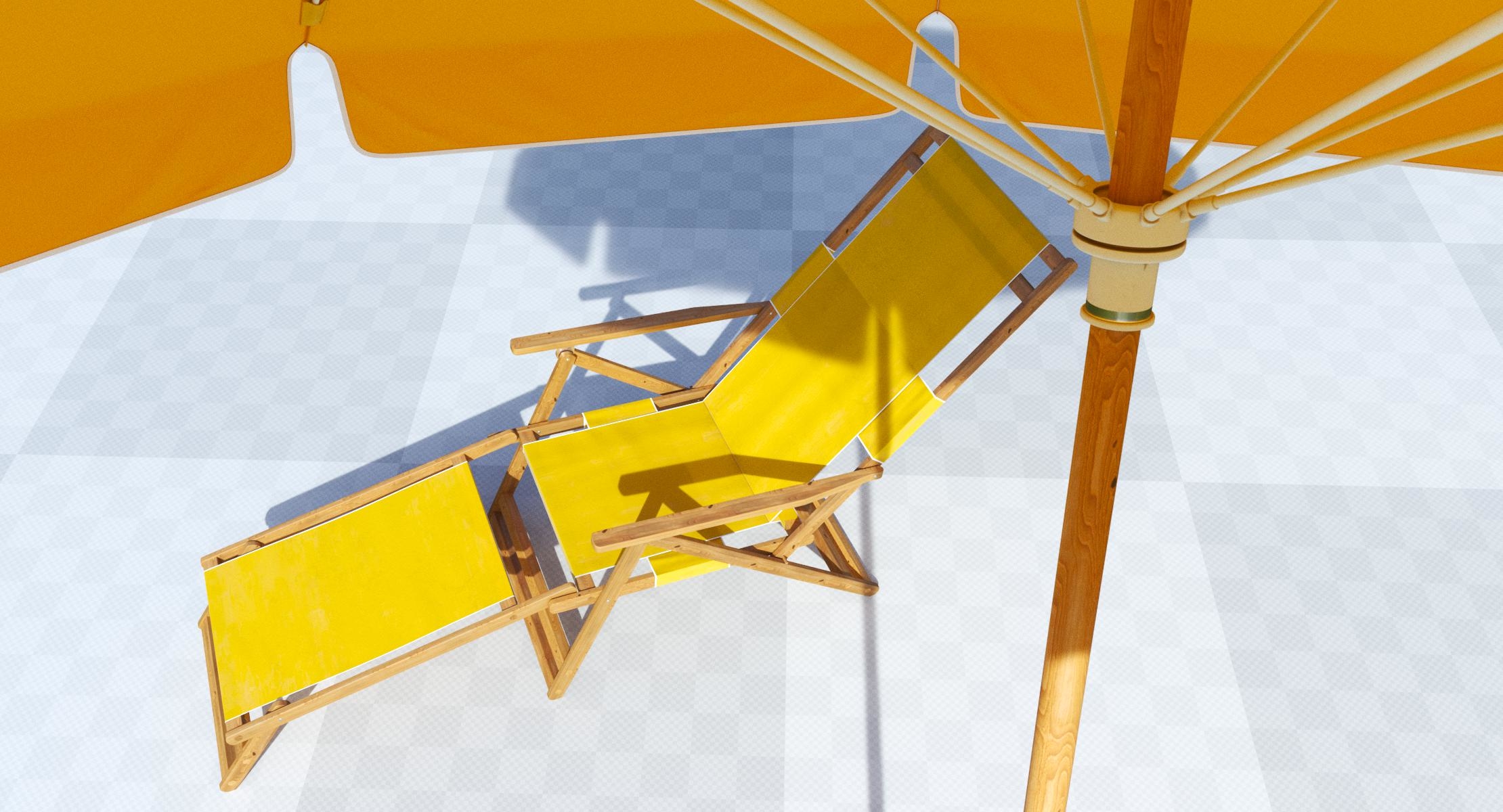 Beach set 3D model - TurboSquid 1353136