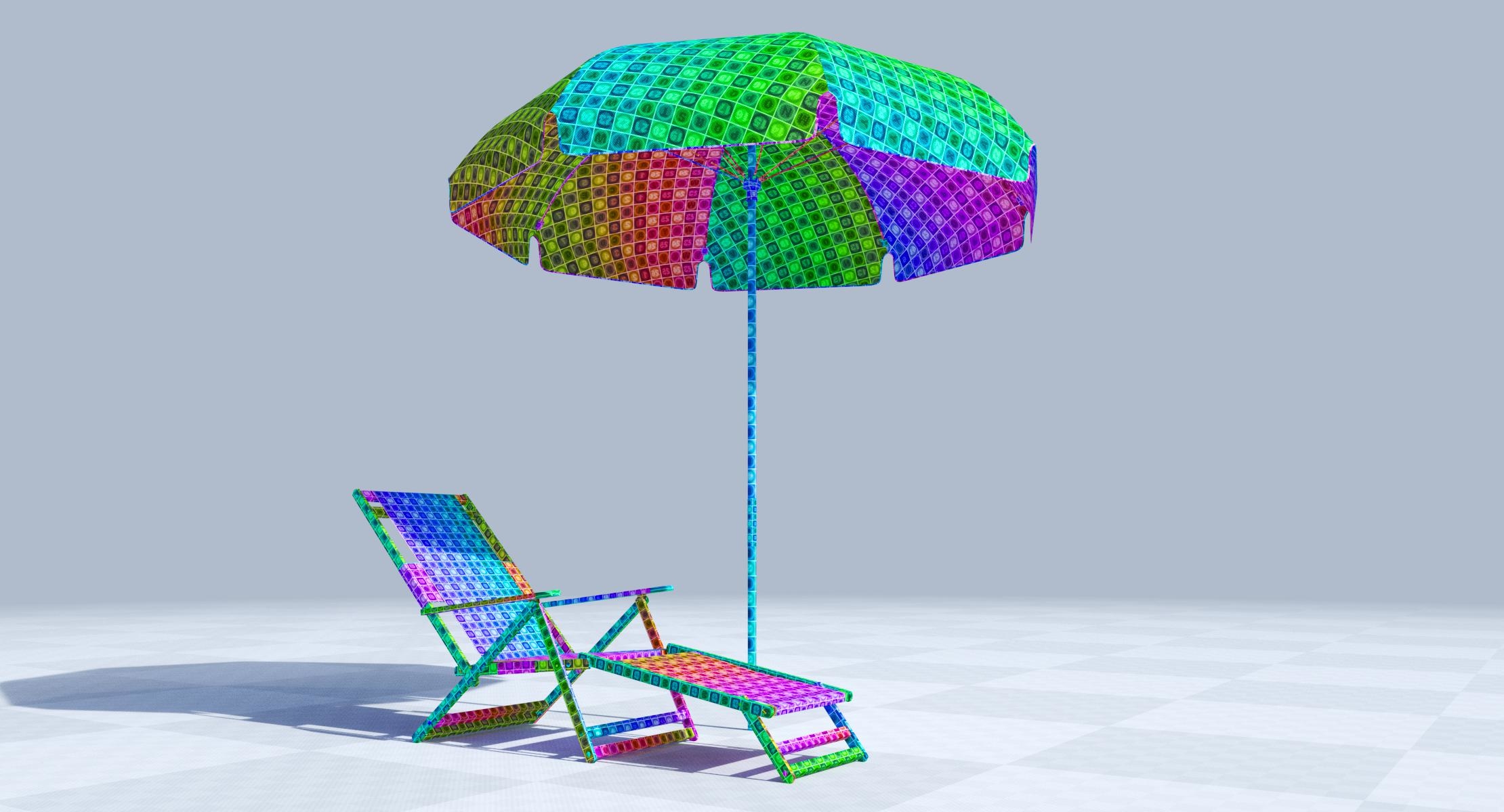 Beach set 3D model - TurboSquid 1353136