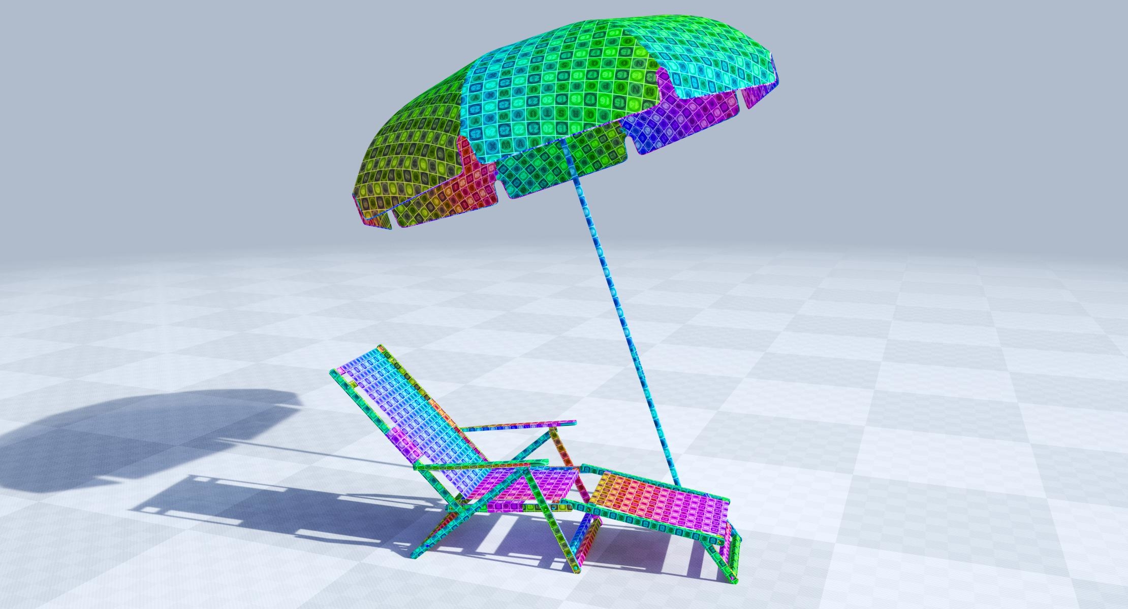 Beach set 3D model - TurboSquid 1353136