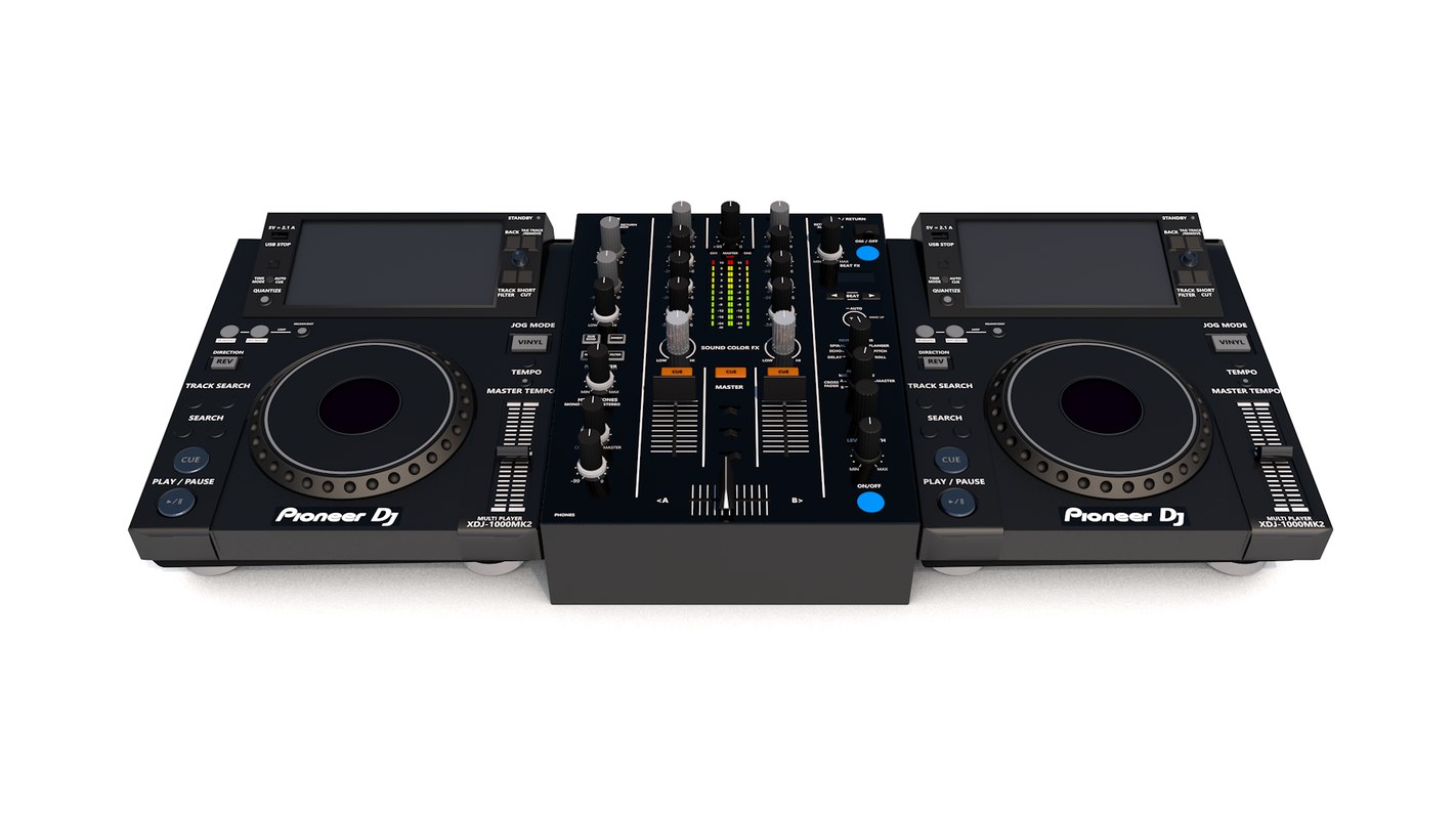 Pioneer dj 3D model - TurboSquid 1353159