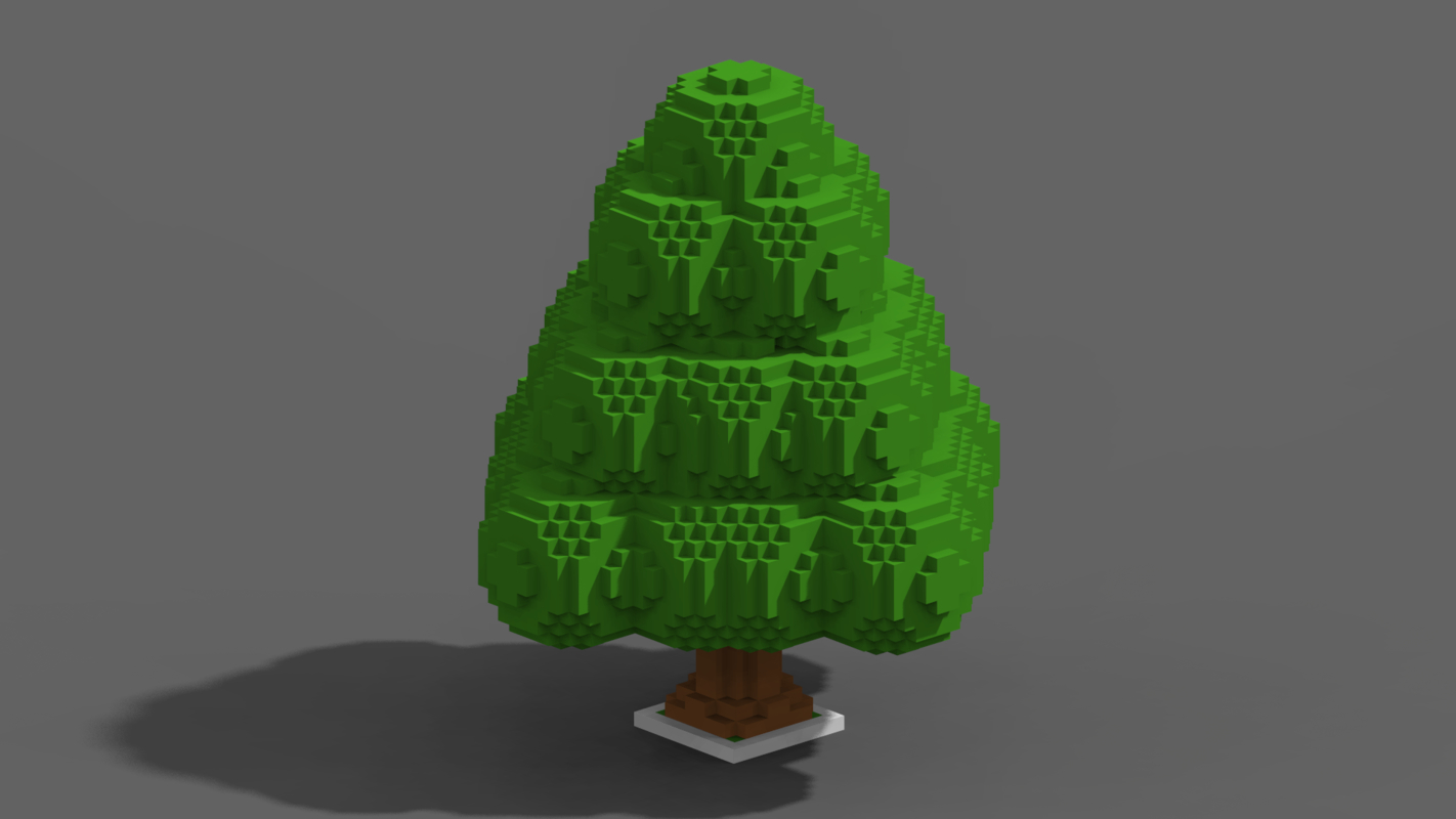 Voxel tree 3D model - TurboSquid 1353207