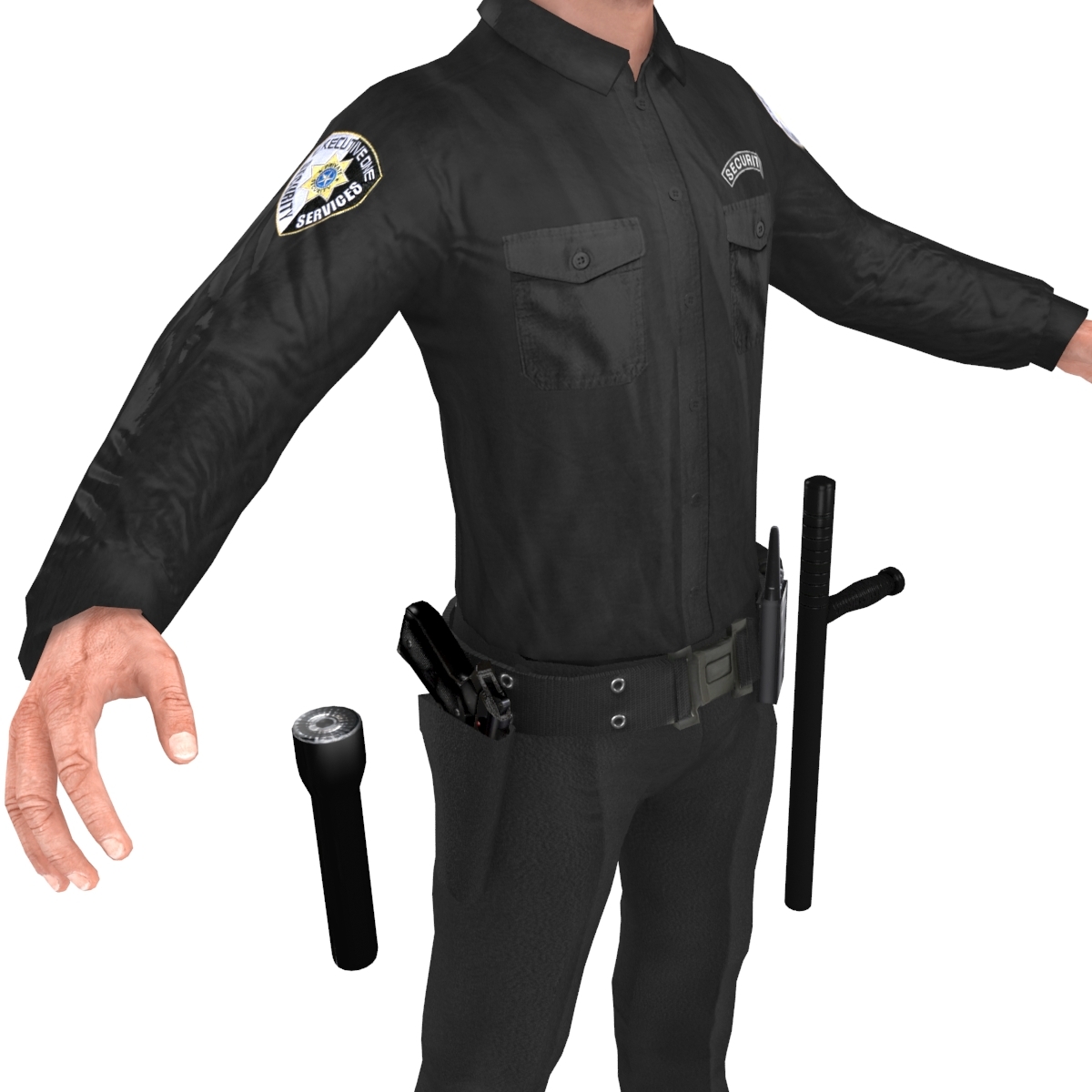 3D model security guard - TurboSquid 1353234