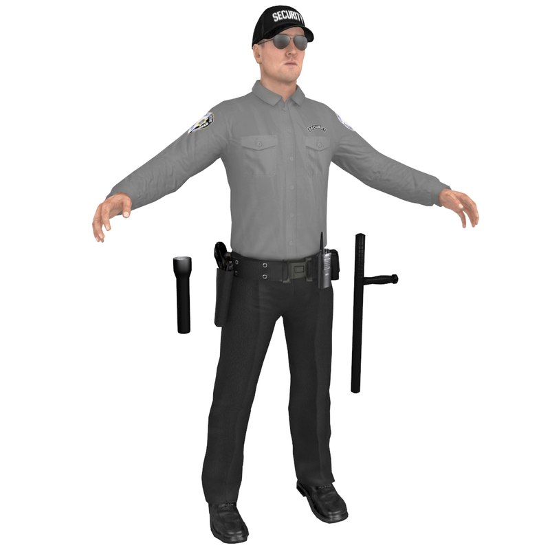 3D security guard model - TurboSquid 1353238