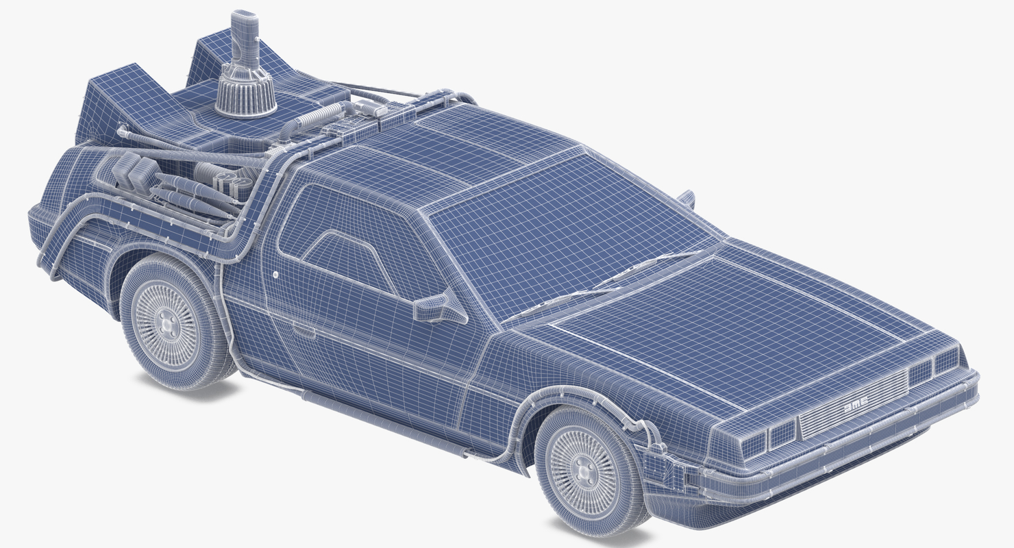 Delorean 1 driving 3D model - TurboSquid 1353301
