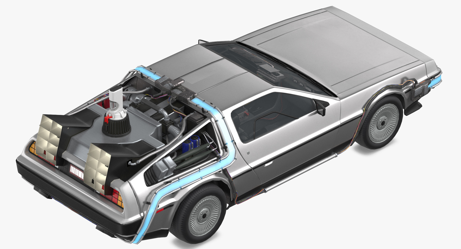 Delorean future driving flying 3D model - TurboSquid 1354188
