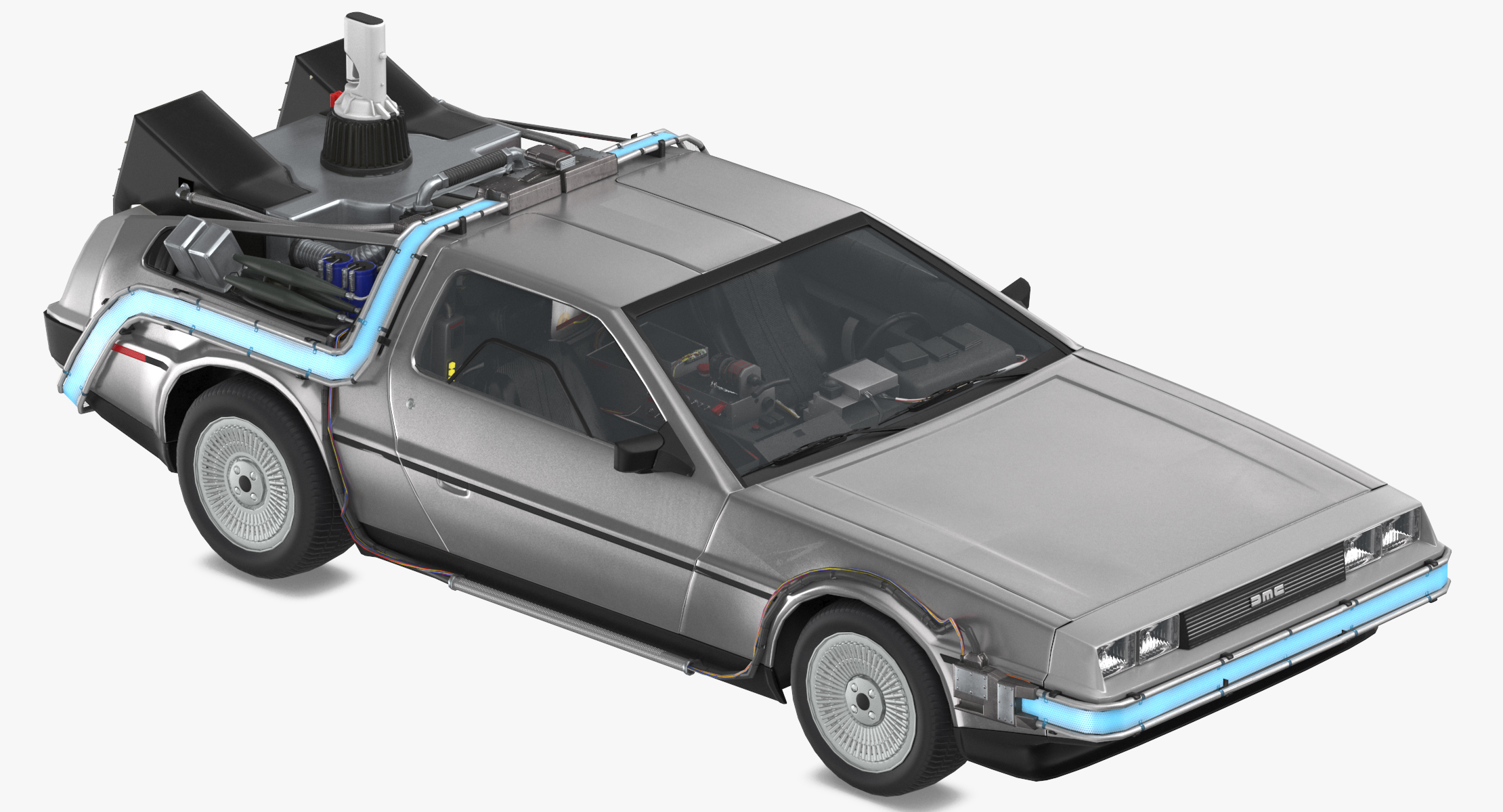 Delorean future driving flying 3D model - TurboSquid 1354188