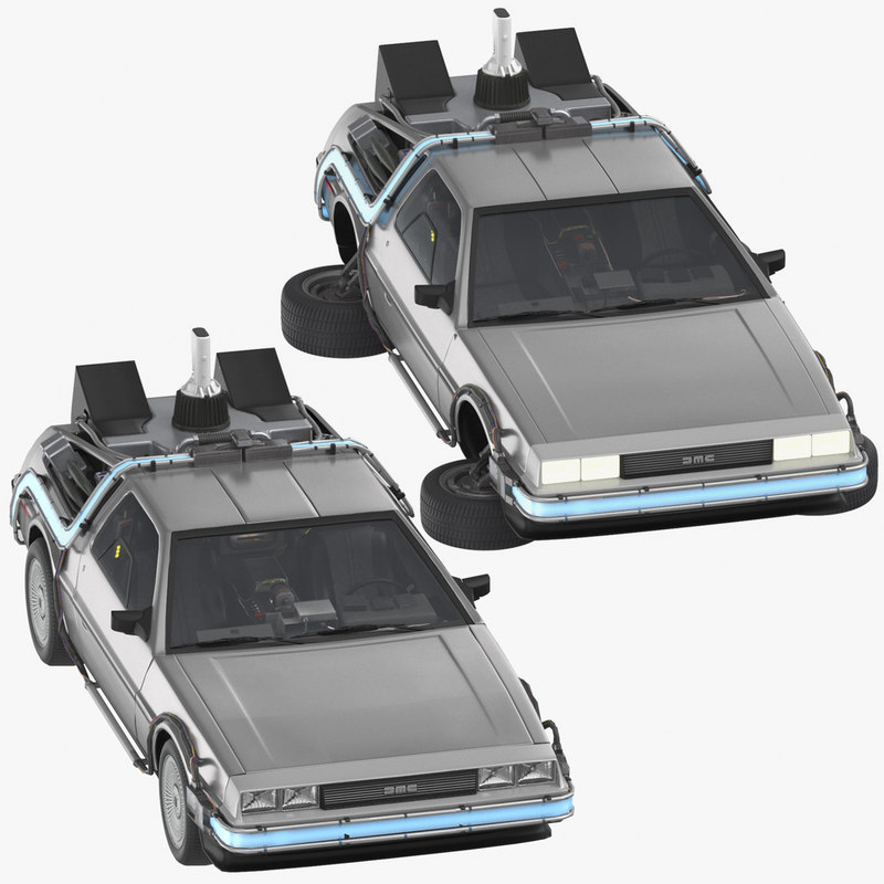 Delorean future driving flying 3D model - TurboSquid 1354188