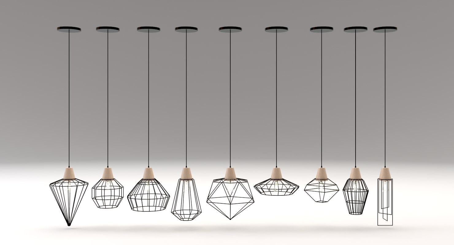 Metal lamp wire 3D model - TurboSquid 1271352