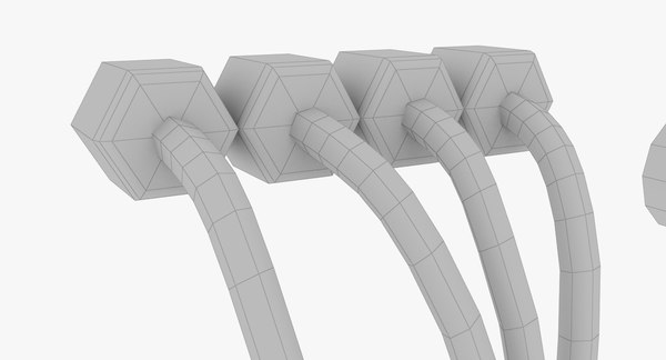 Hanging wires pipes 3D model - TurboSquid 1354031