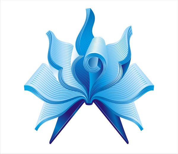 Shapes book lotus shape