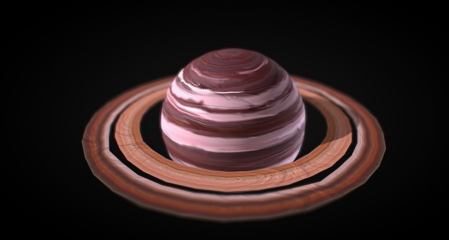 Saturn Low Poly 3D-Modell - TurboSquid 1354341