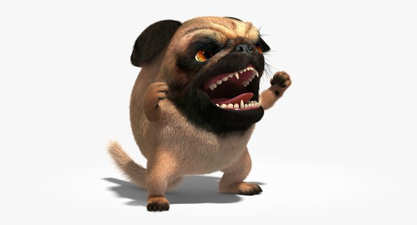 Character rig pug 3D model - TurboSquid 1354808