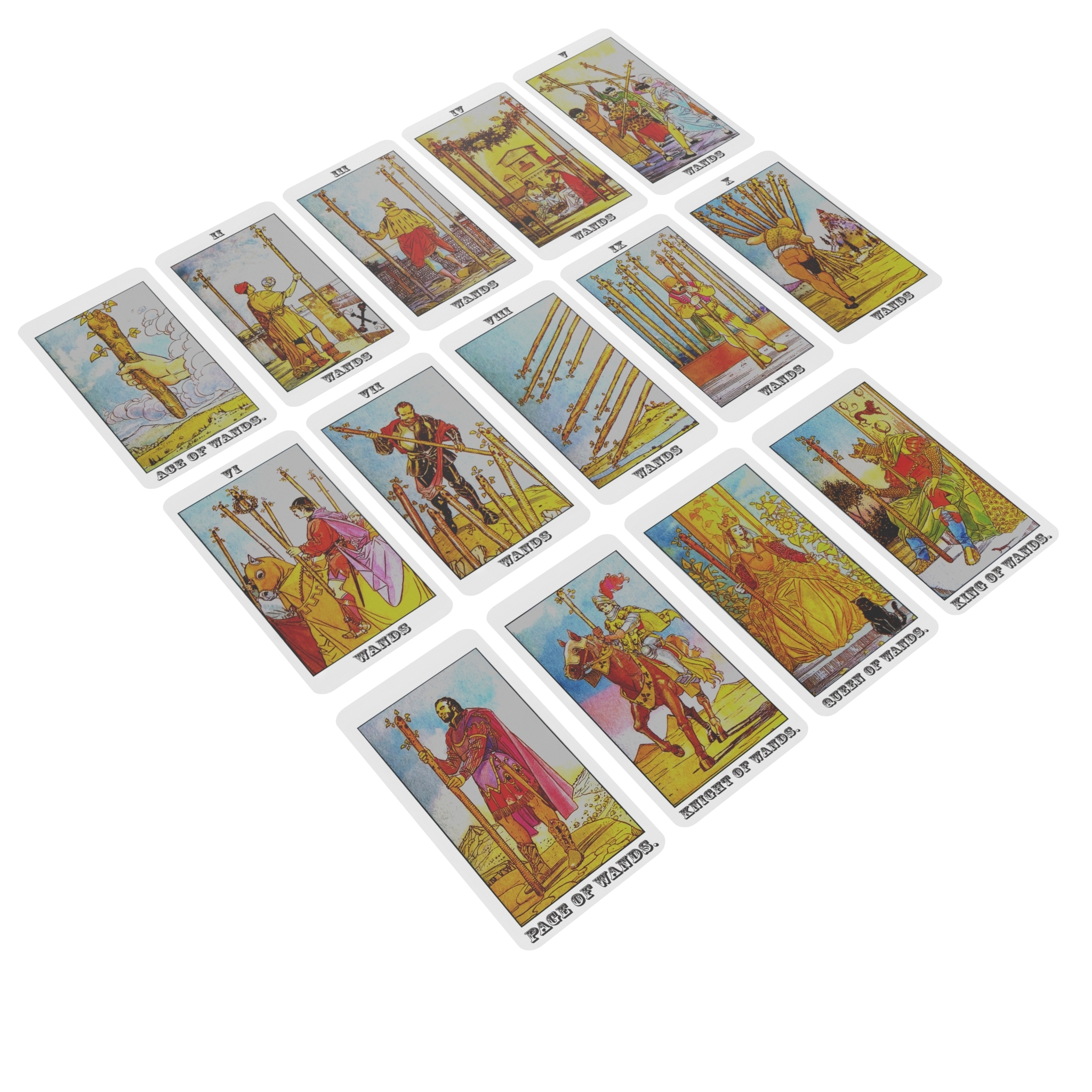 3D deck tarot cards - TurboSquid 1354611