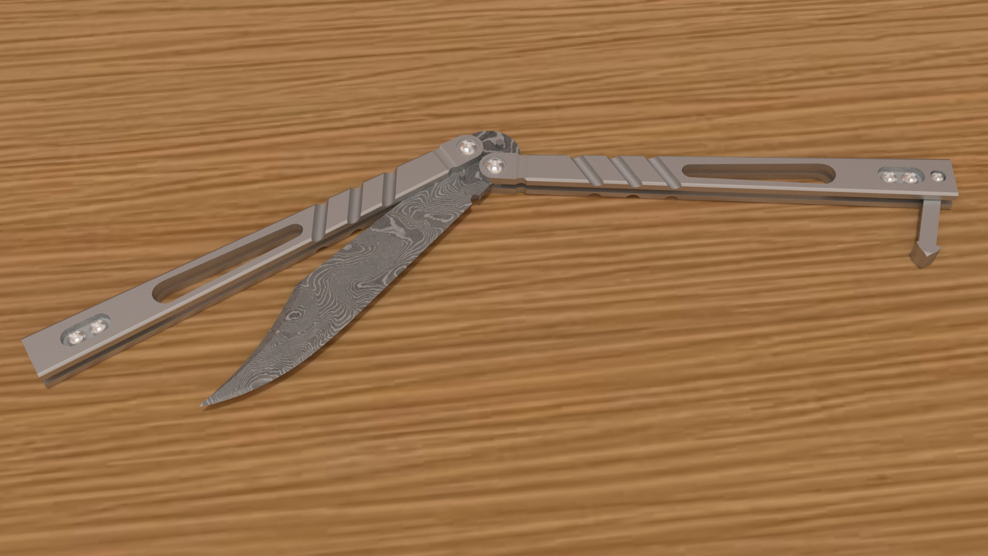 3D brs alpha beast balisong - TurboSquid 1354750