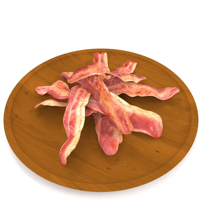 3D bacon food meat - TurboSquid 1354820