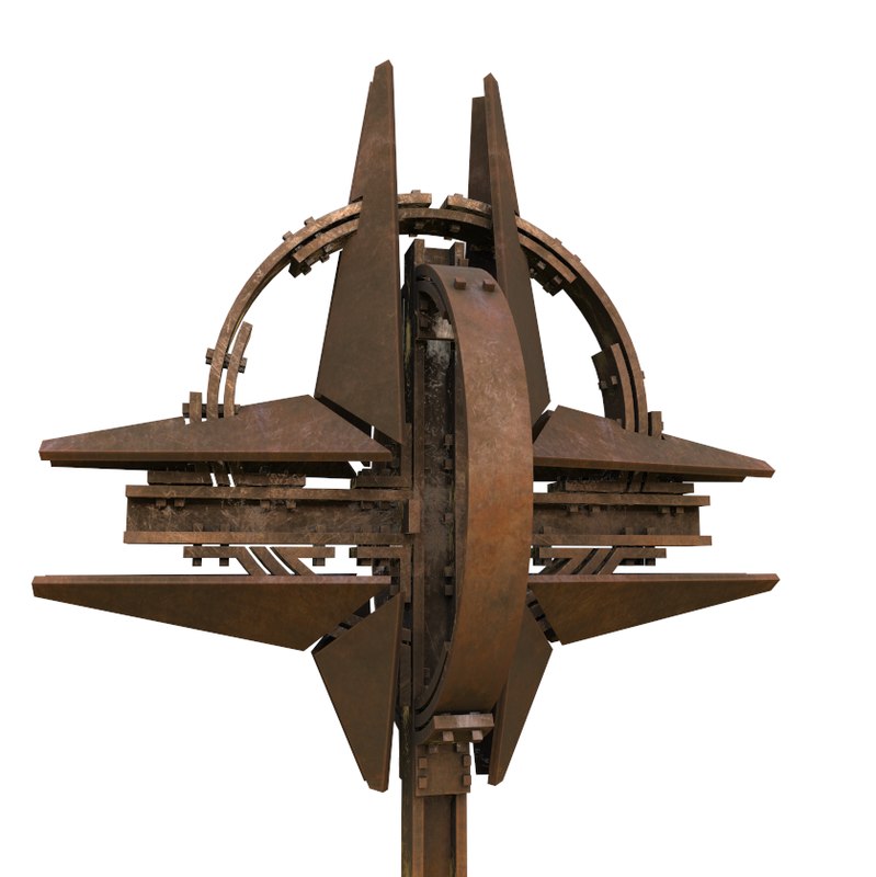 3D nato star sculpture model - TurboSquid 1355041