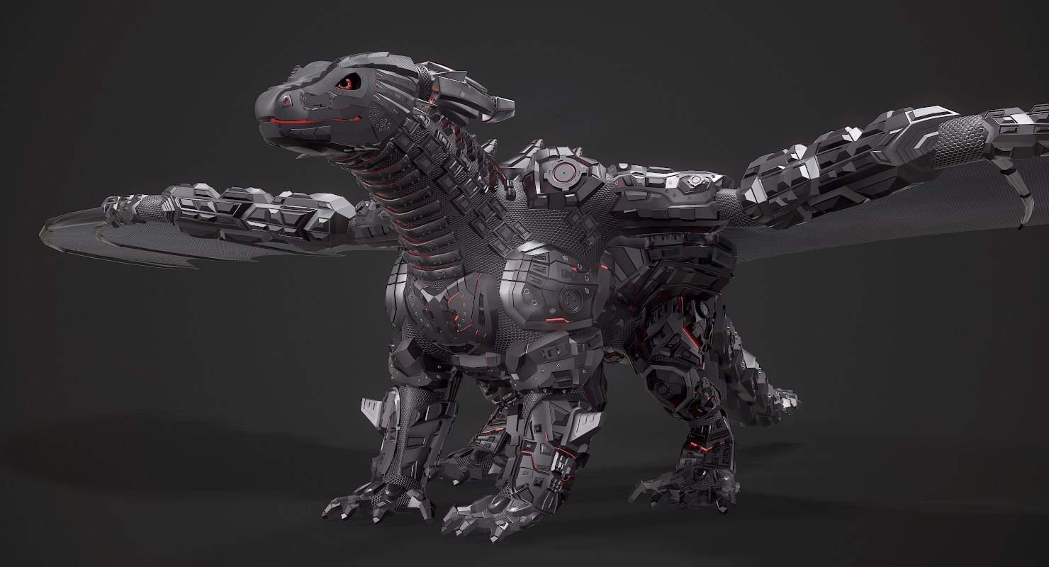 3D robot dragon - TurboSquid 1355043