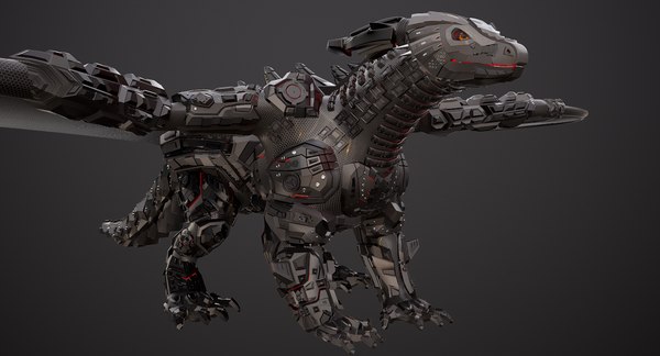 3D robot dragon - TurboSquid 1355043