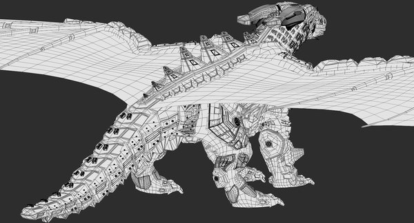 3D robot dragon - TurboSquid 1355043
