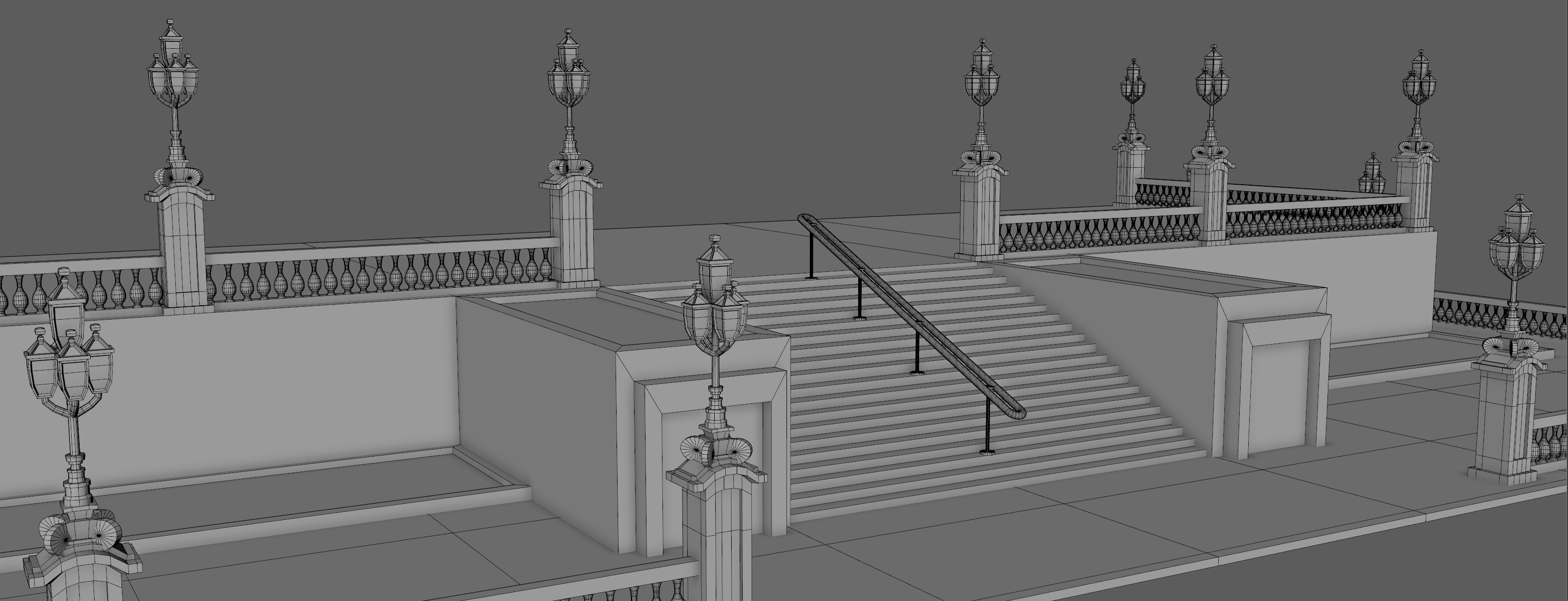 Free stair classic 3D - TurboSquid 1355036