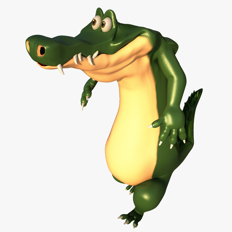 cartoon croc 3d 3ds