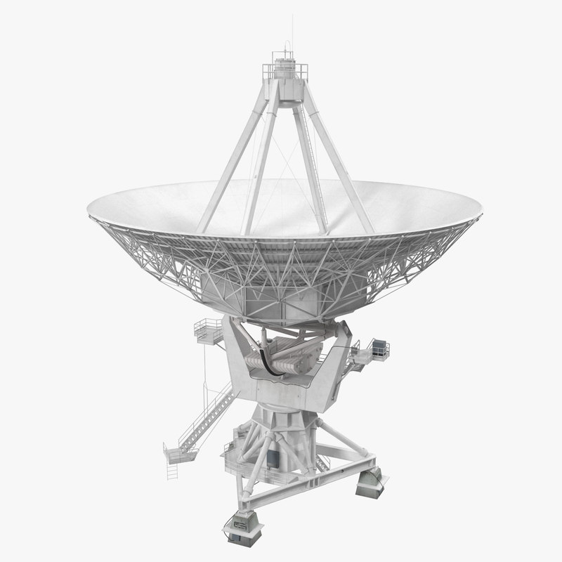 Big parabolic satellite dish 3D model - TurboSquid 1355646
