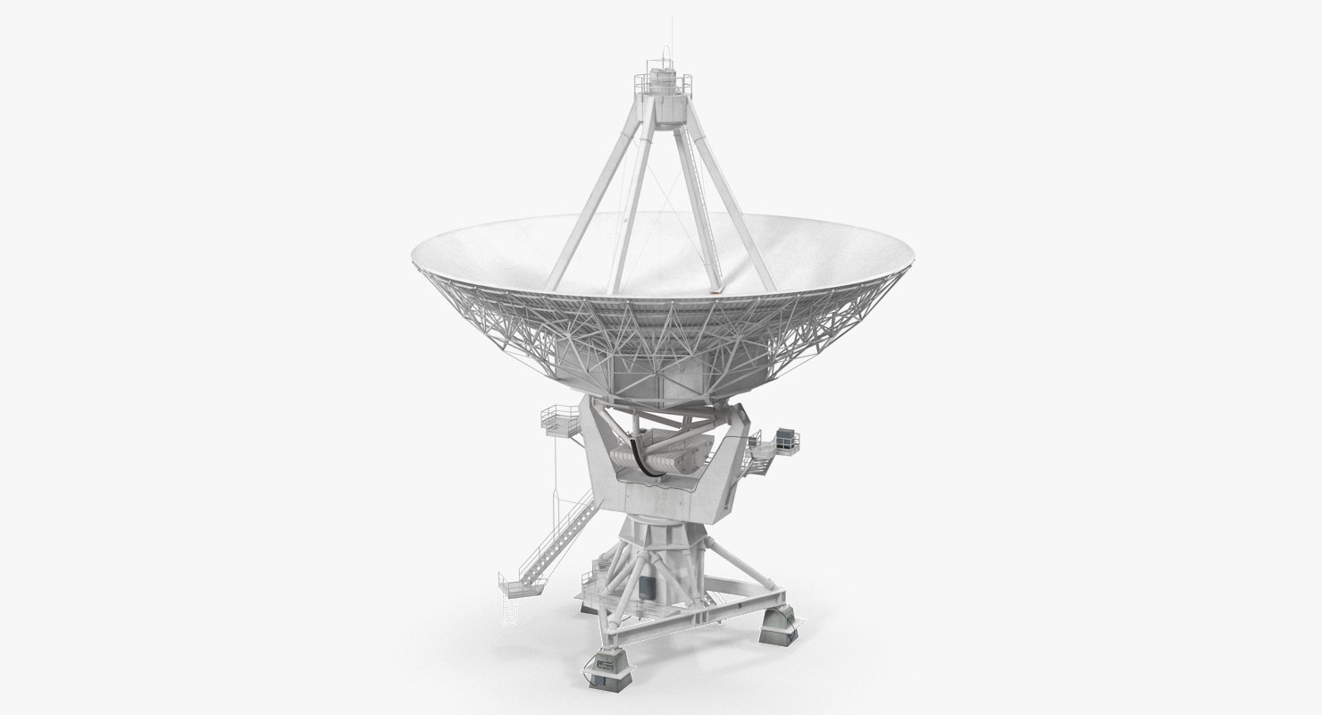 Big parabolic satellite dish 3D model - TurboSquid 1355646