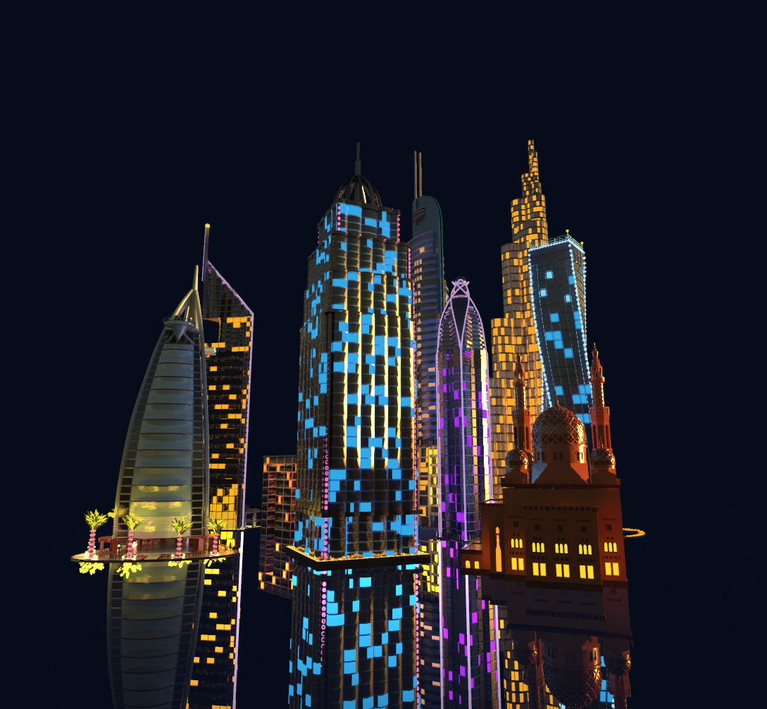 Dubai 3D model - TurboSquid 1355366