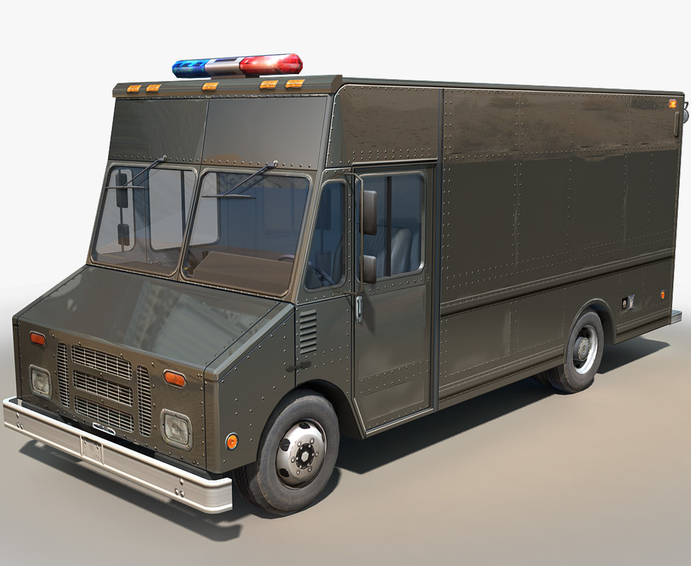3D step van unlettered police swat - TurboSquid 1355435