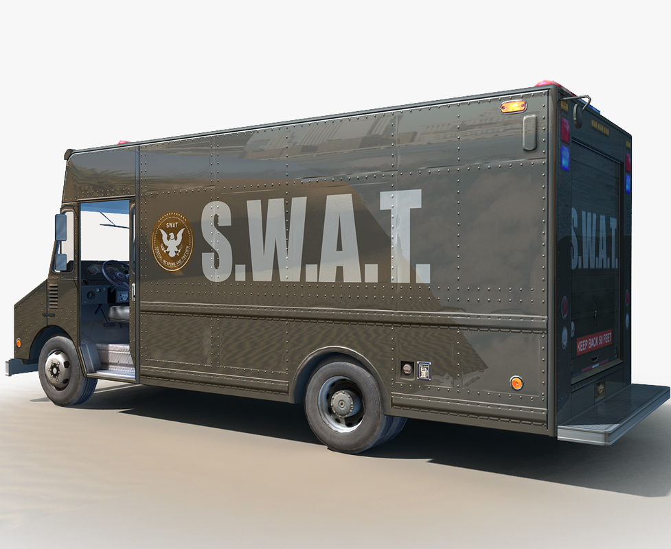 modelo 3d Step Van SWAT - TurboSquid 1355440