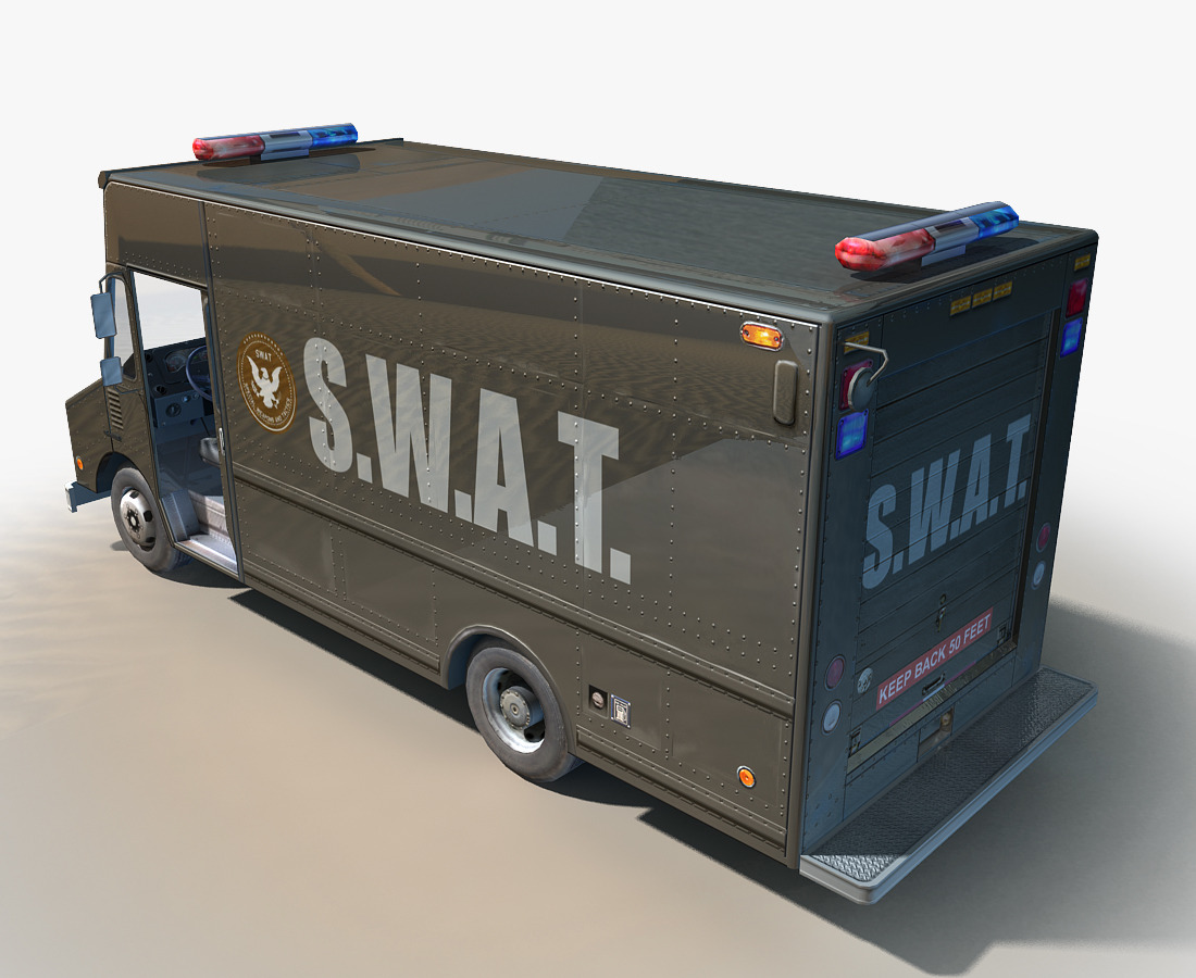 modelo 3d Step Van SWAT - TurboSquid 1355440
