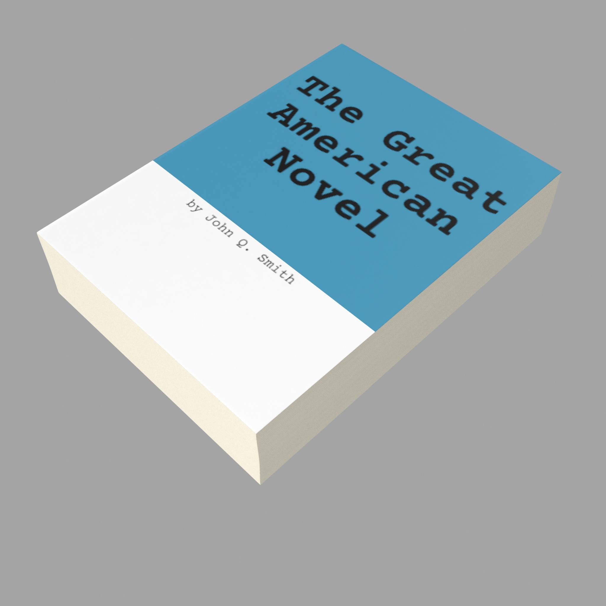 3D model paperback novel - TurboSquid 1355468