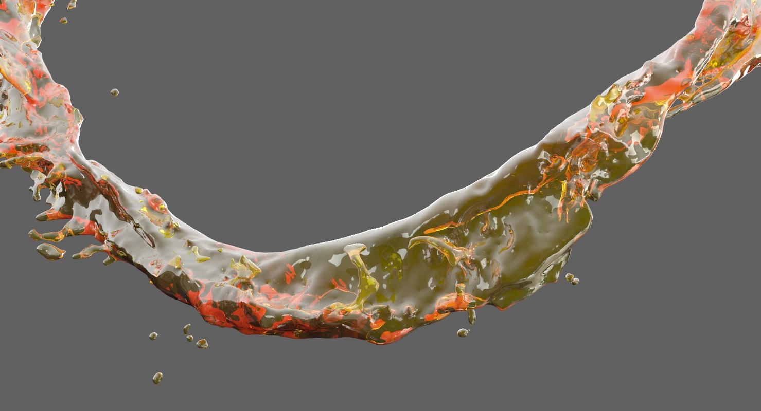 3D liquid flow realflow water model - TurboSquid 1355482