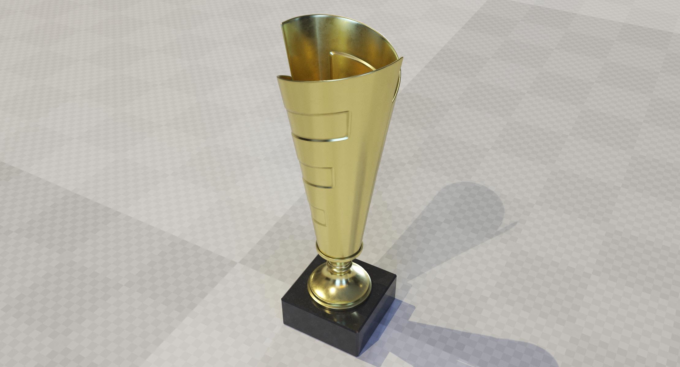 3D achievement trophy - TurboSquid 1355598