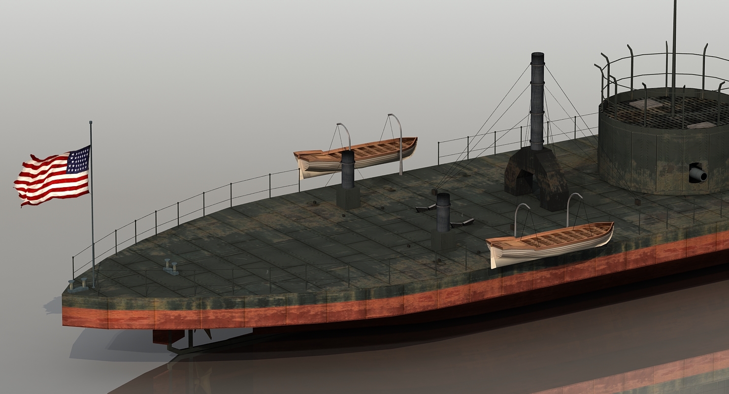 Uss monitor 3D model - TurboSquid 1355785