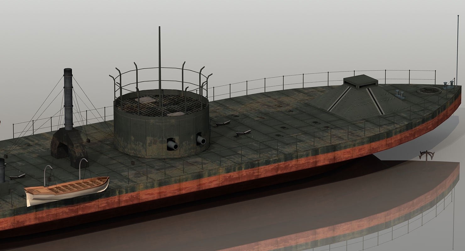Uss monitor 3D model - TurboSquid 1355785