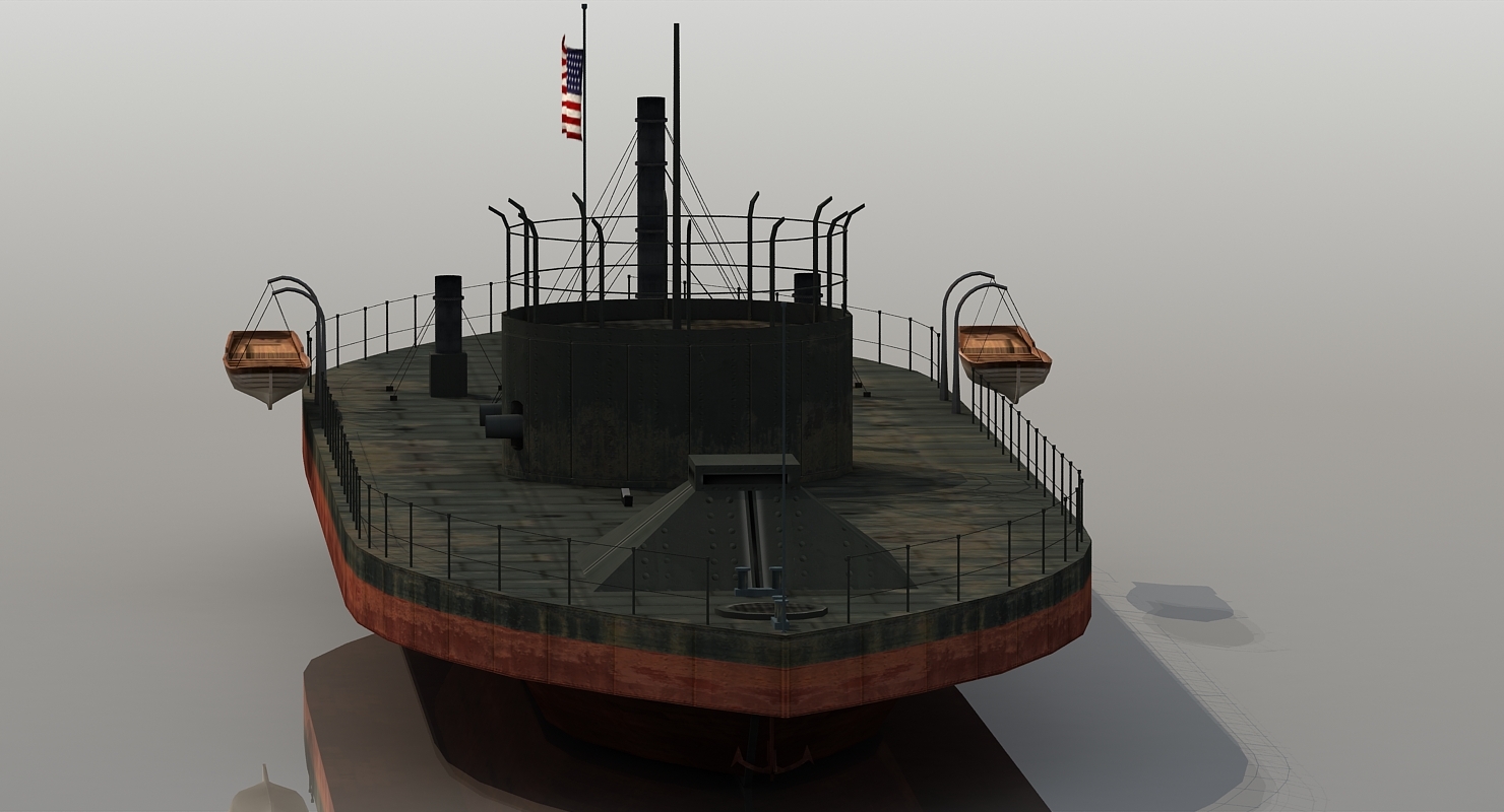 Uss monitor 3D model - TurboSquid 1355785