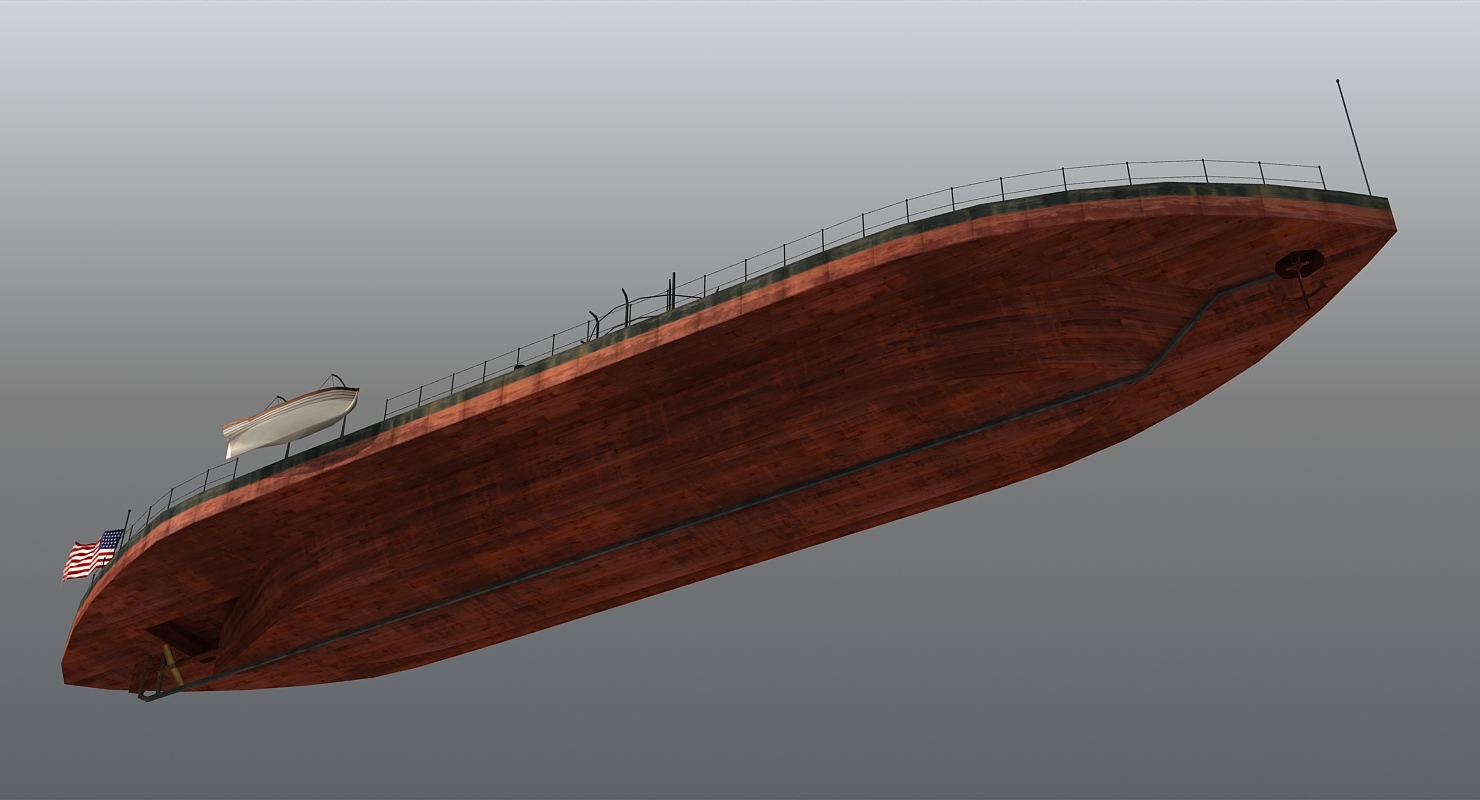 Uss monitor 3D model - TurboSquid 1355785