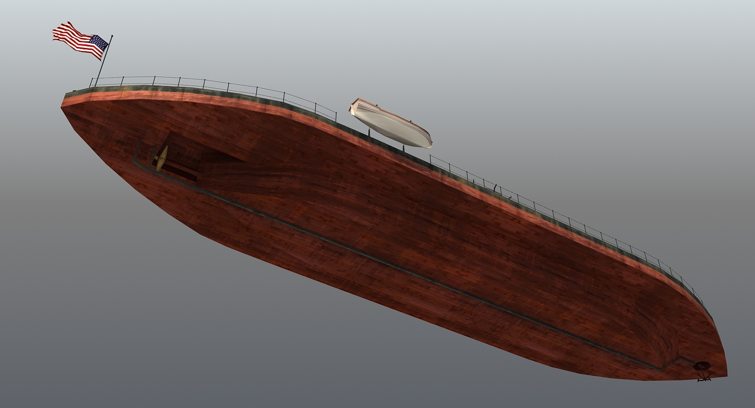 Uss monitor 3D model - TurboSquid 1355785