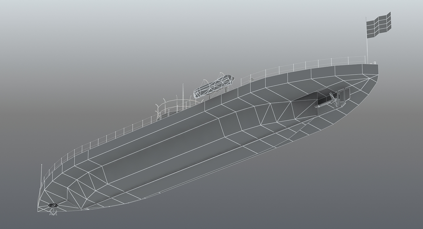 Uss monitor 3D model - TurboSquid 1355785