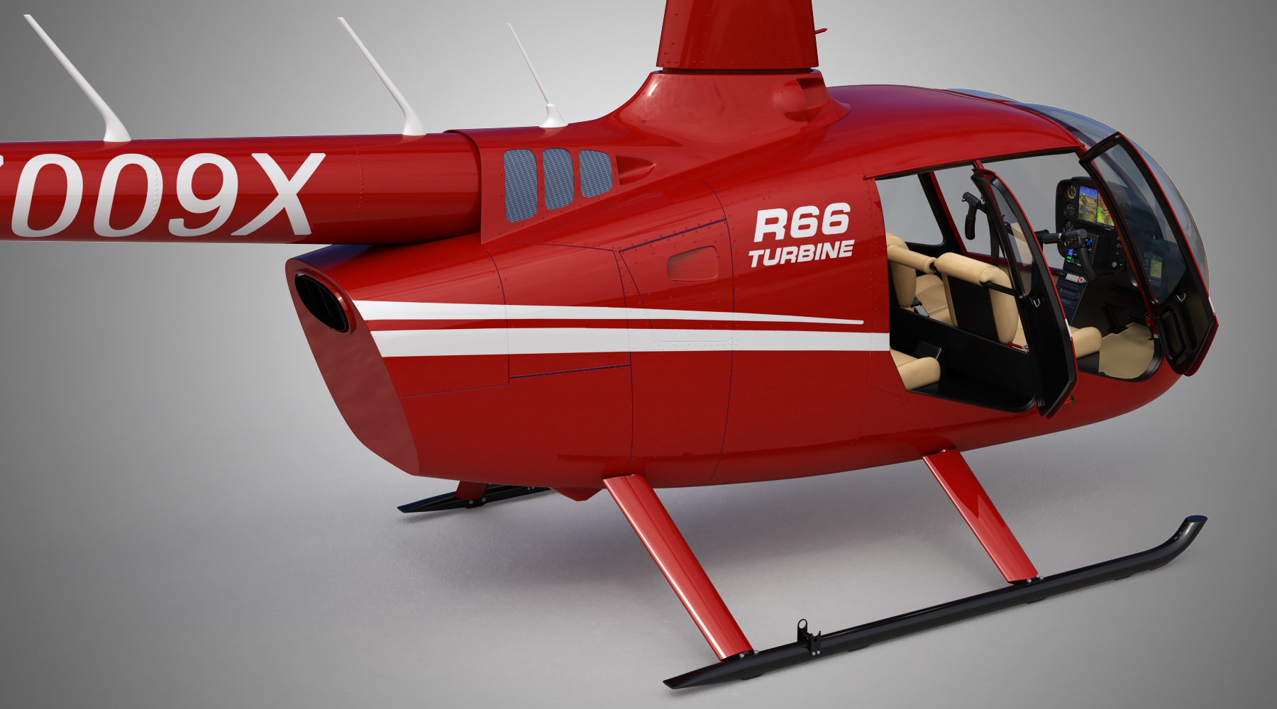 Helicopter robinson r66 turbine 3D model - TurboSquid 1355803