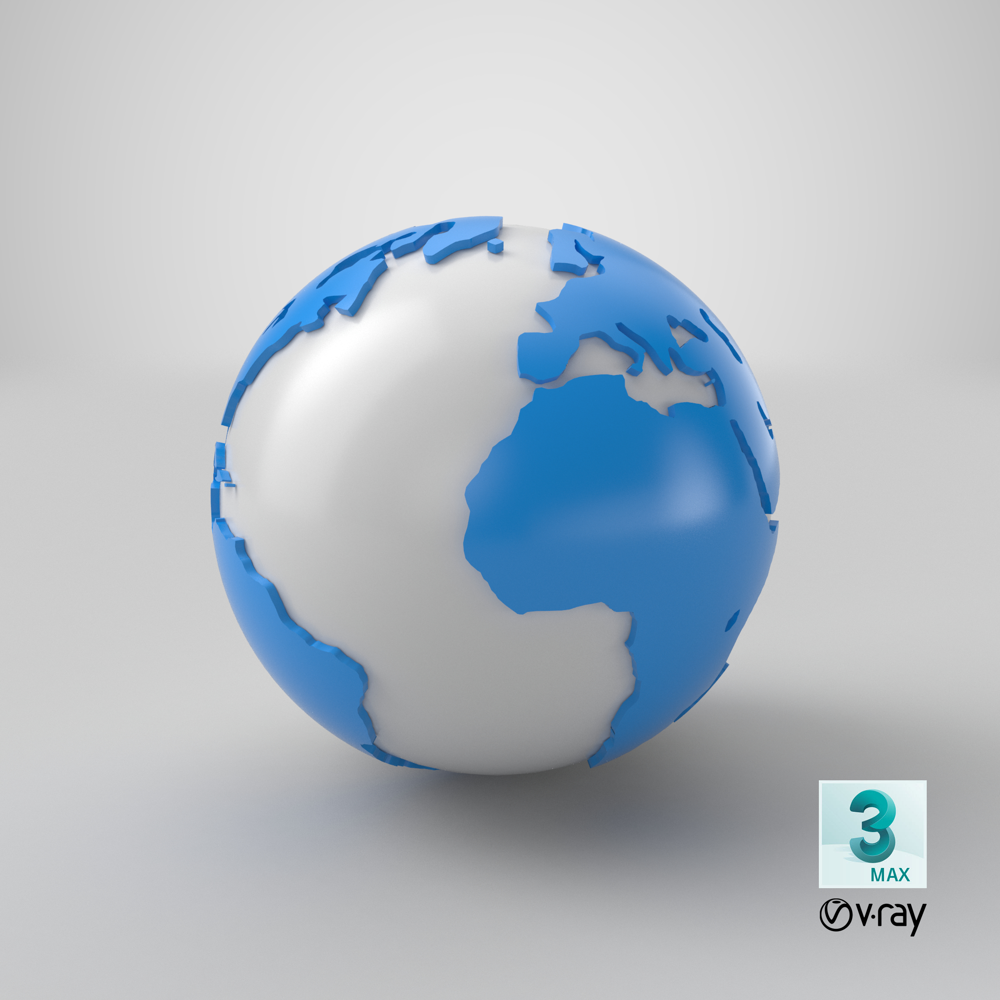 world sphere 3d max