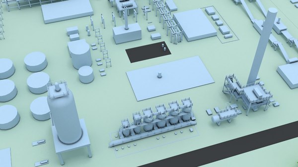 3D generic layout factory industrial model - TurboSquid 1355892