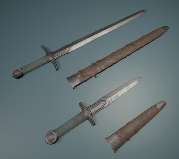 3d mace medieval melee model