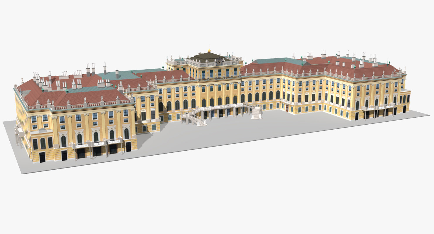 3D schonbrunn palace vienna model - TurboSquid 1356204
