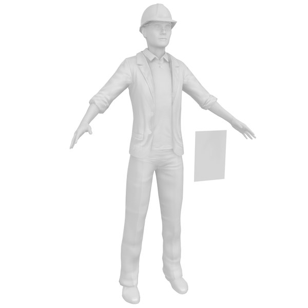 Female engineer 3D model - TurboSquid 1356274