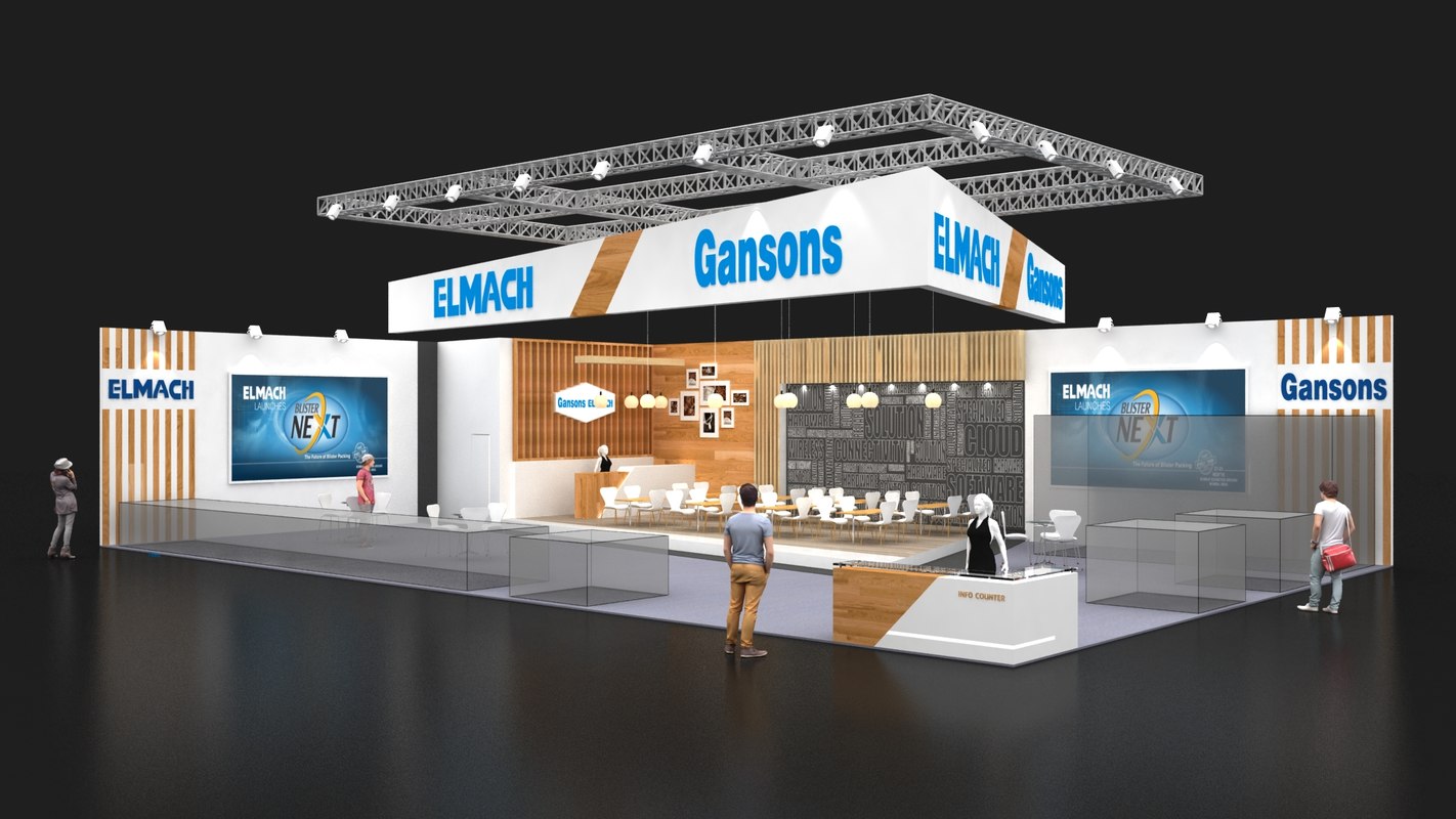 3D model exhibition stall 12x19 2 - TurboSquid 1356404