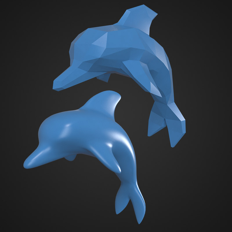 dolphin style 3d max