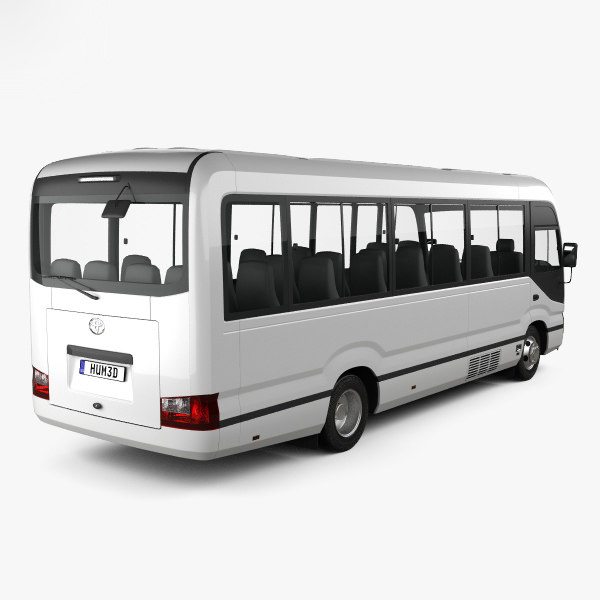 Toyota coaster deluxe 3D model - TurboSquid 1356597